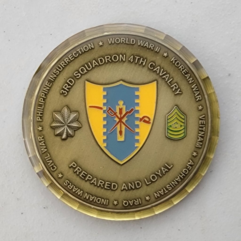 3RD SQUADRON – 4TH CAVALRY – Challenge Coin – challenge-coins.com